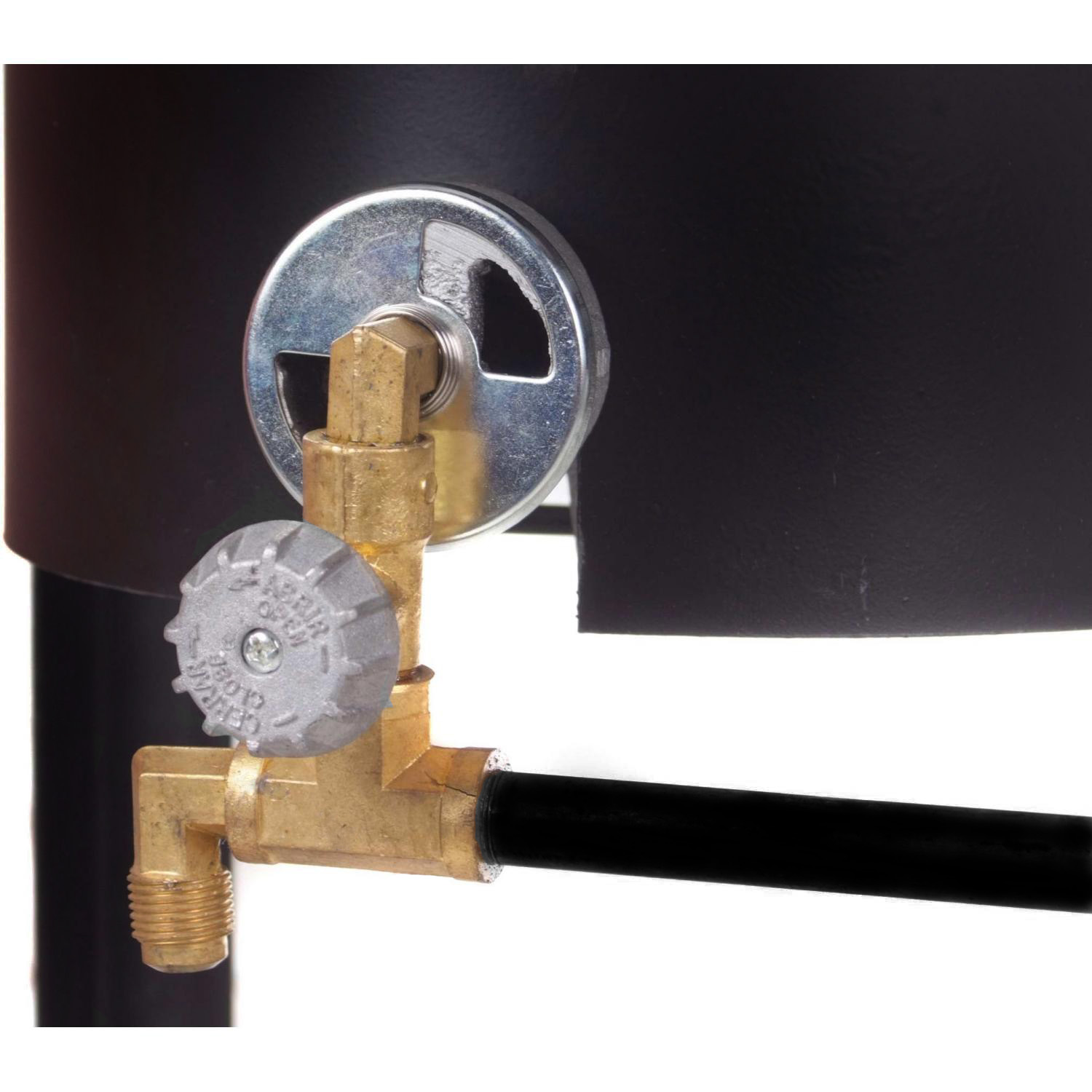 588 - 2 BURNER STOVE ON WHEEL CART - LOW PRESSURE